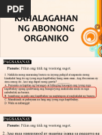 Ag Aralin 10 Pamamaraan Sa Paggawa NG Abonong Organiko | PDF