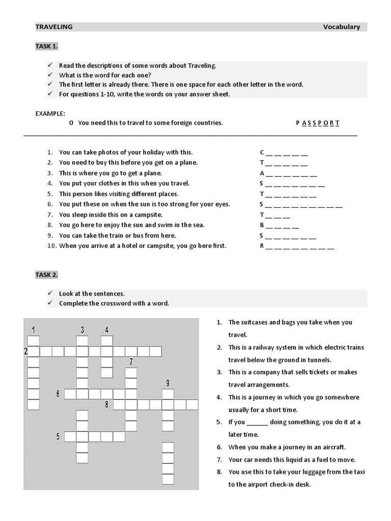 Vocabulary - Week 3 | PDF | Transport