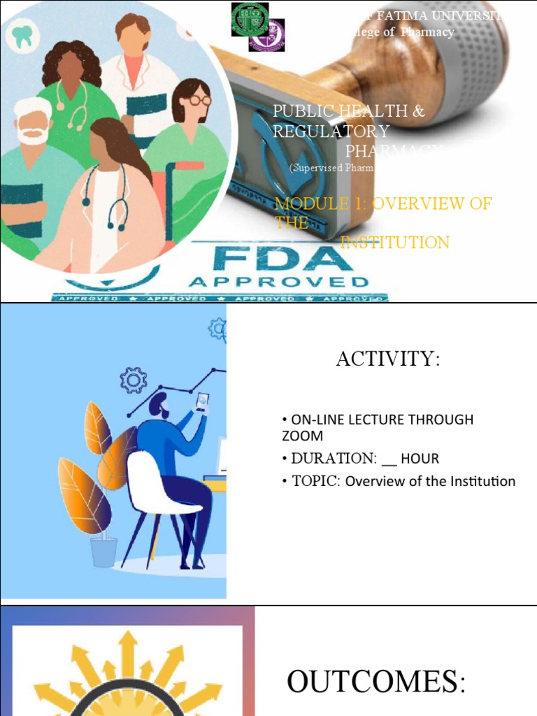 MODULE 1 Overview of The Institution | PDF | Food And Drug ...