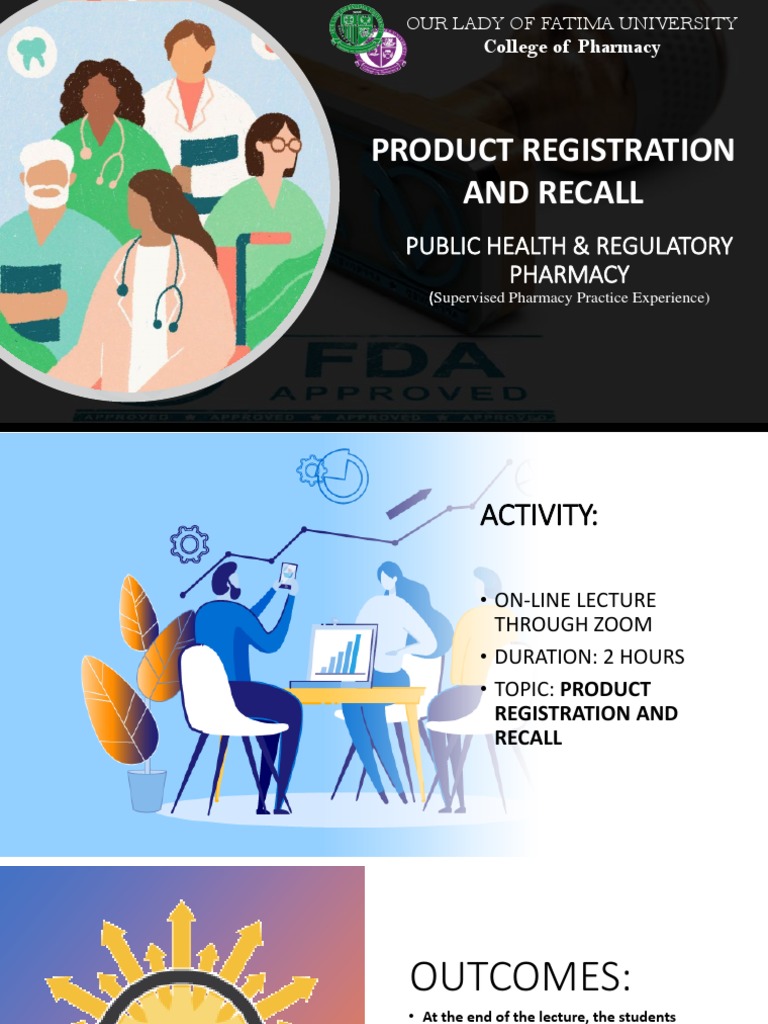 Module 3 Product Registration and Recall | PDF | Food And Drug ...