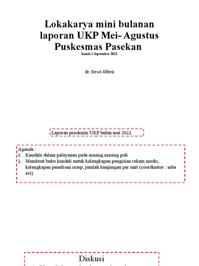 Lokakarya Mini Bulanan (UKP) - 1 | PDF
