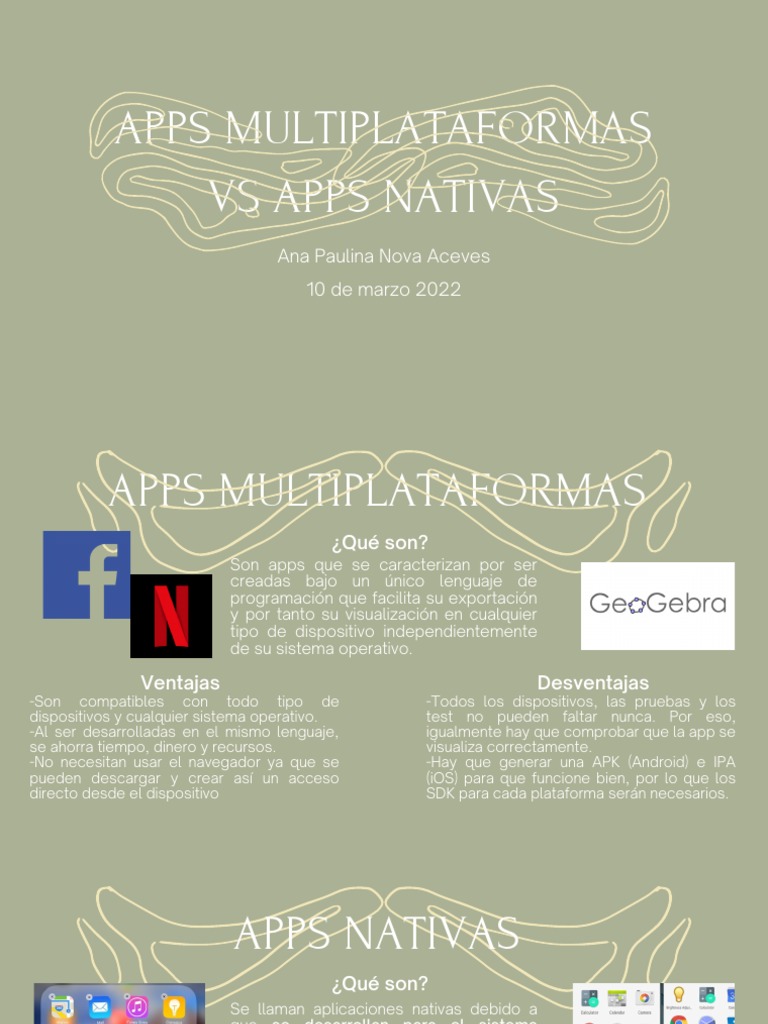 Apps Multiplataformas Vs Apps Nativas | PDF | Aplicación movil | Software de la aplicacion