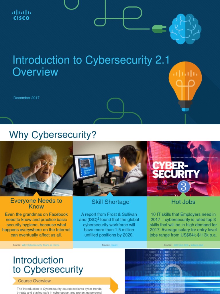 Introduction To Cybersecurity v2.1 Course Overview | PDF | Security ... Introduction To Cybersecurity v2.1 Course Overview | PDF | Security ...