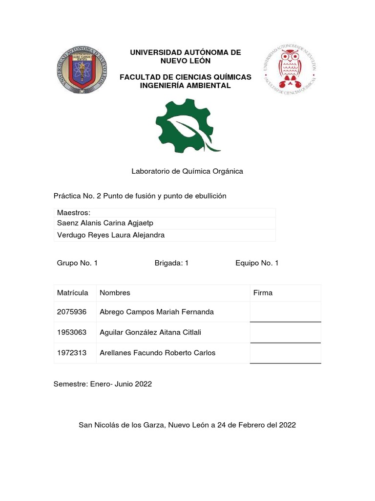 Reporte Practica2 | Descargar gratis PDF | Punto de fusion | Materiales