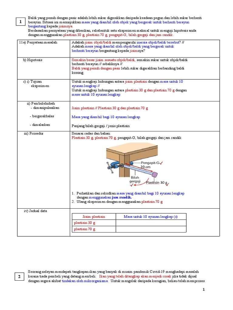 Skema Koleksi Sains K2 S11 | PDF