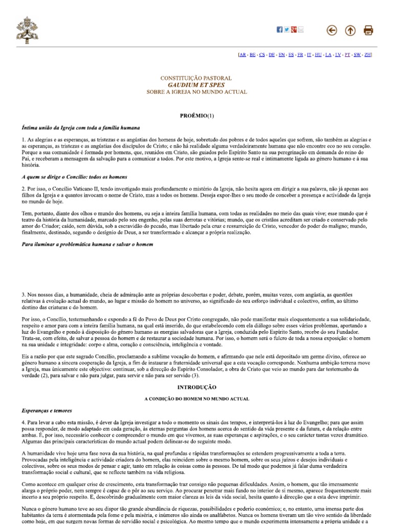 Gaudium Et Spes | PDF