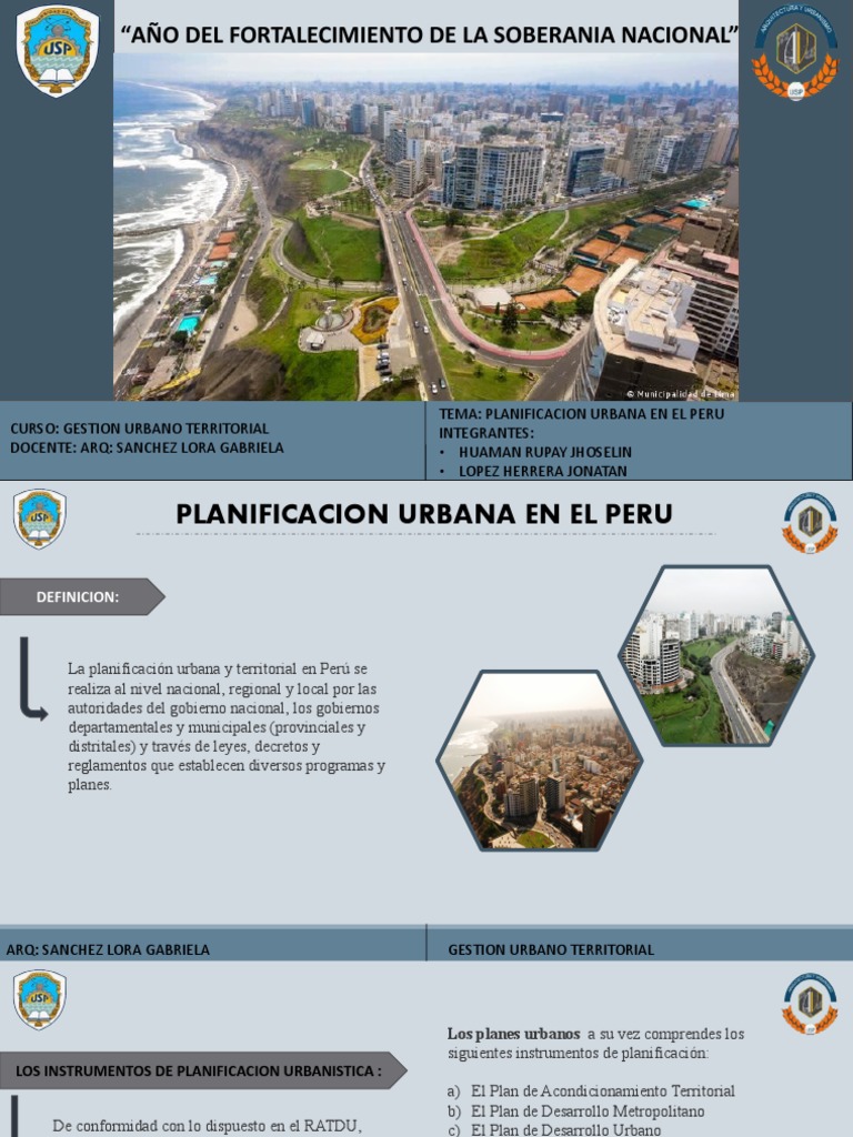 Planificacion Urbana en El Peru | PDF | Planificación urbana | Zonificación