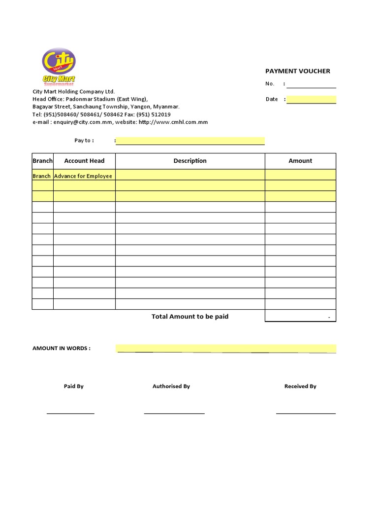 #CFC - Payment Voucher | PDF | Expense | Dividend