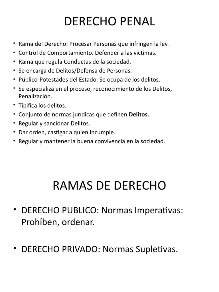 Penal 1 | PDF | Derecho penal | Castigos