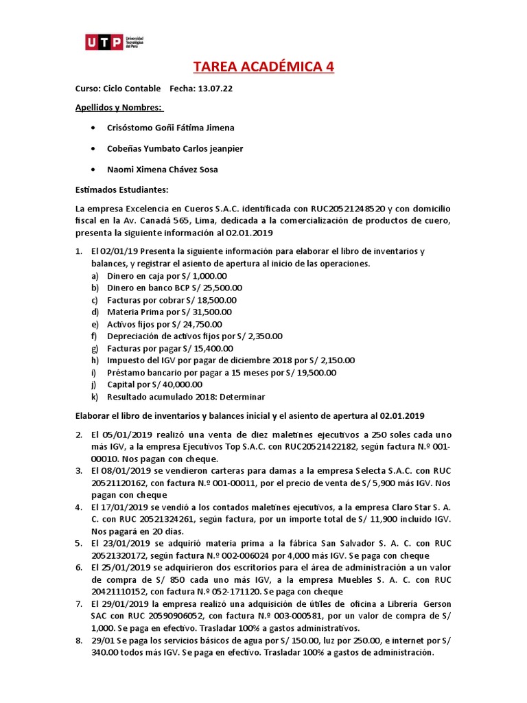 PC 1 Contab de Sociedades - Ejercicio 8 | PDF | Contabilidad | Estado financiero