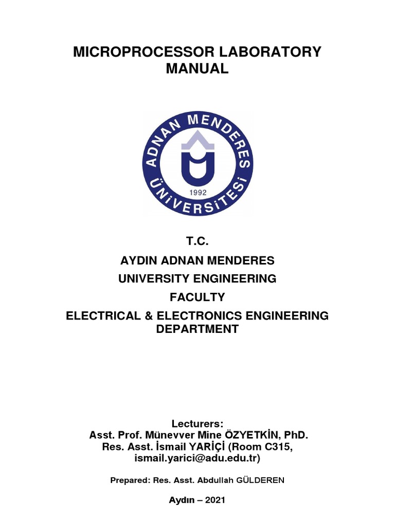 Ee312 Lab Manual 1634191279 | PDF | Electrical Engineering | Computer Engineering