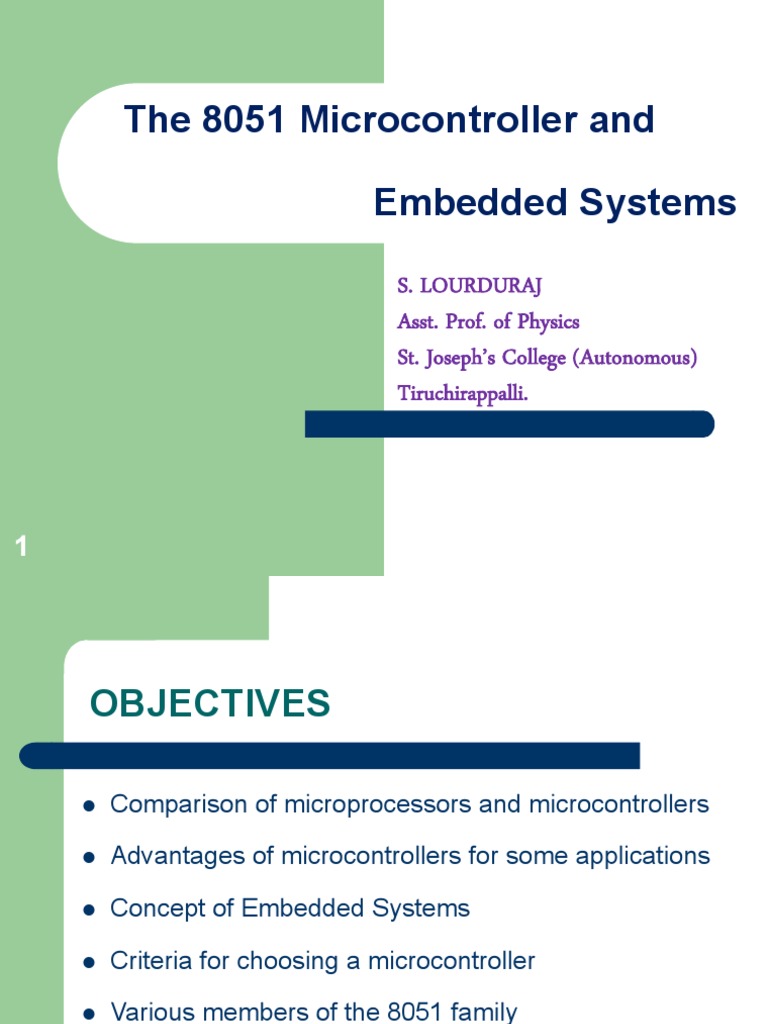 The 8051 Microcontroller and Embedded Systems | PDF | Microcontroller ... The 8051 Microcontroller and Embedded Systems | PDF | Microcontroller ...