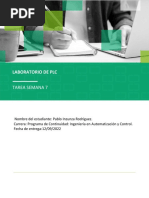 Tarea Semana 6 PLC | PDF | Ingeniería Informática | Ciencias de la Computación