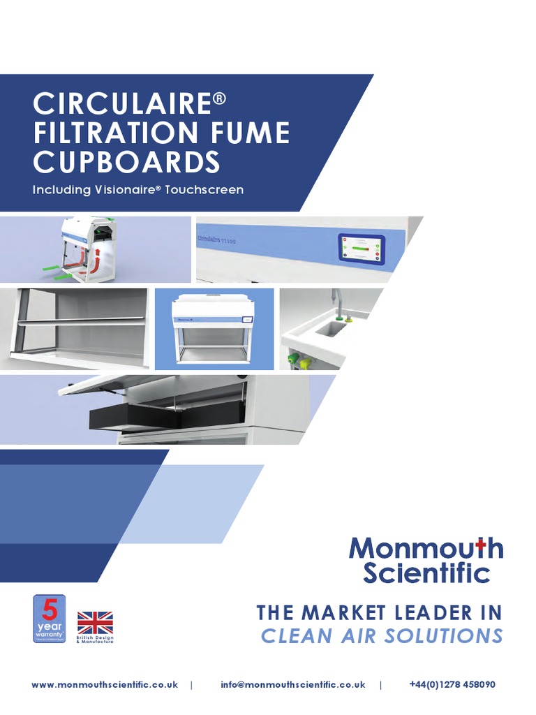 Circulaire Filtration Fume Cabinets With Visionaire | PDF | Filtration | Organic Compounds