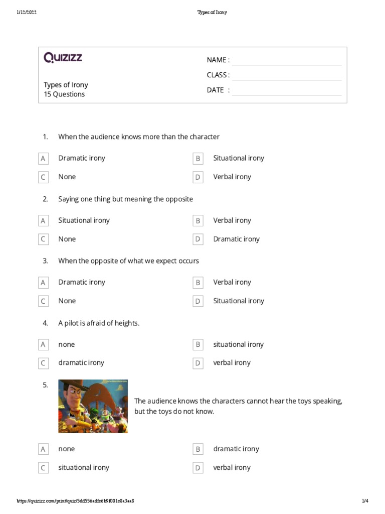 Types of Irony M | PDF | Irony