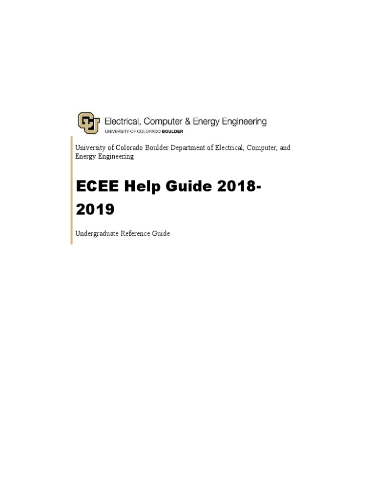 Ecee Helpguide 2018 19 | Download Free PDF | Electronics | Course Credit