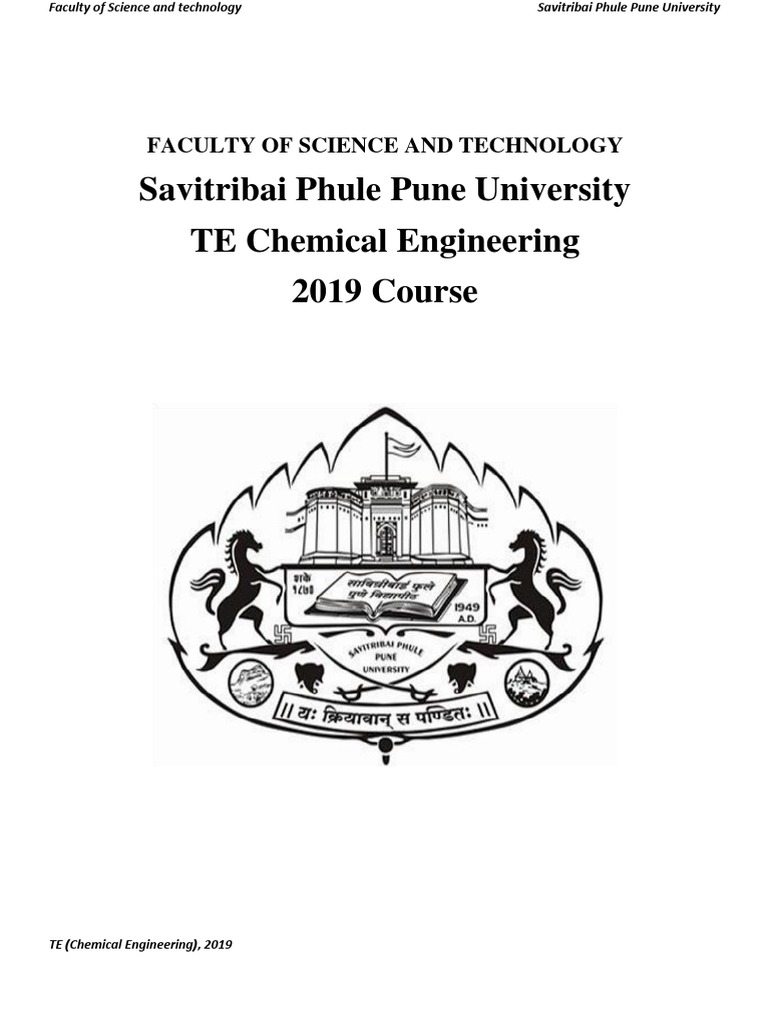 Savitribai Phule Pune University Structure for TE Chemical Engineering ...