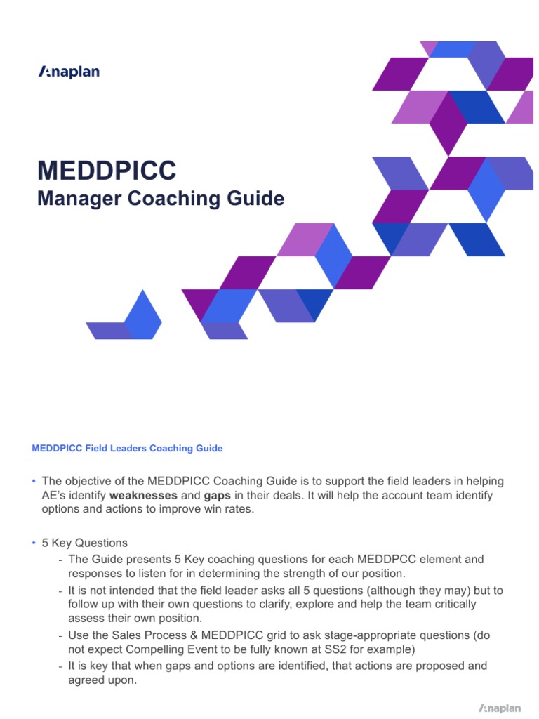 MEDDPICC | Download Free PDF | Performance Indicator | Procurement