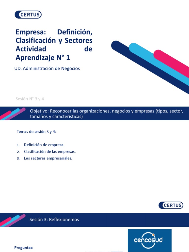 Sesión 3 y 4 PDF | PDF | Business | Economias