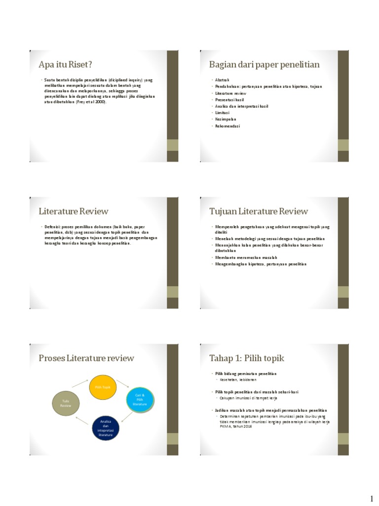 Panduan Menulis Literature Review | PDF