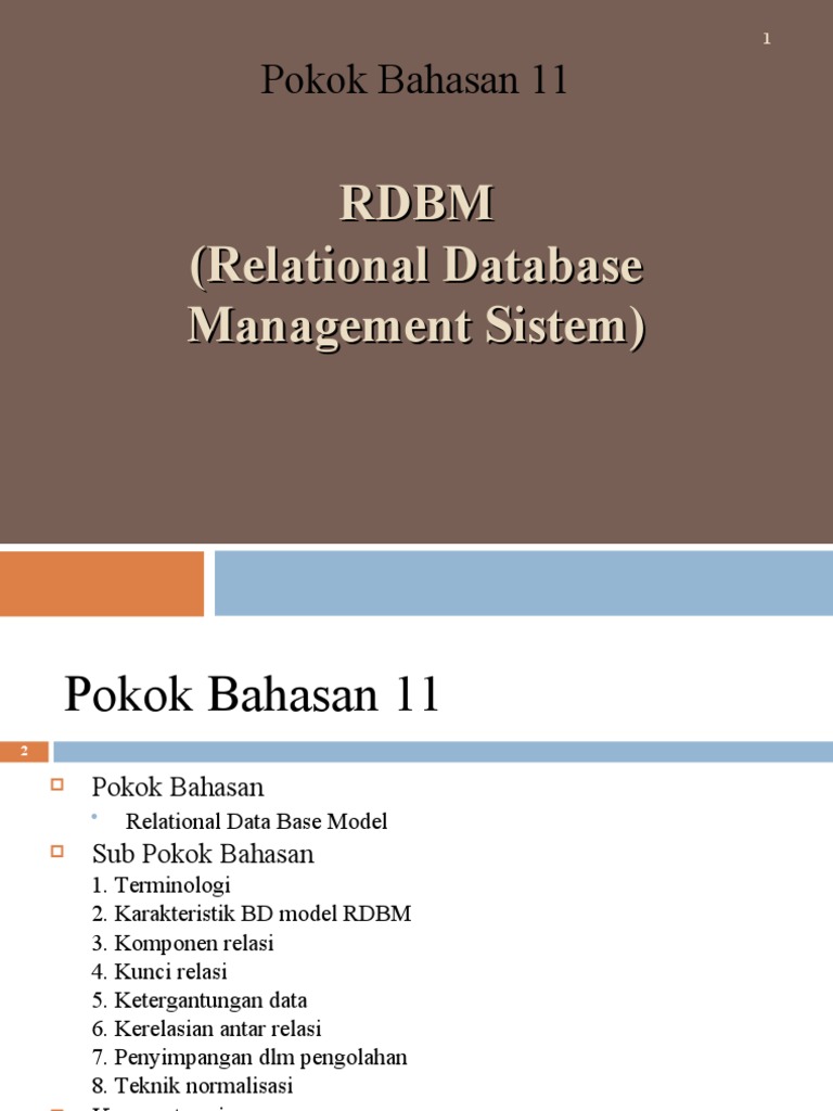 RDBMS | PDF