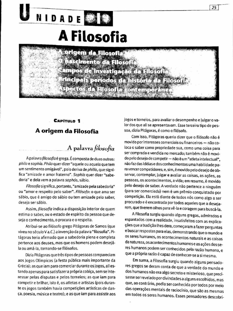 A Origem Da Filosofia | PDF