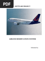 Airline Reservation System Project Documentation | PDF | Software ...