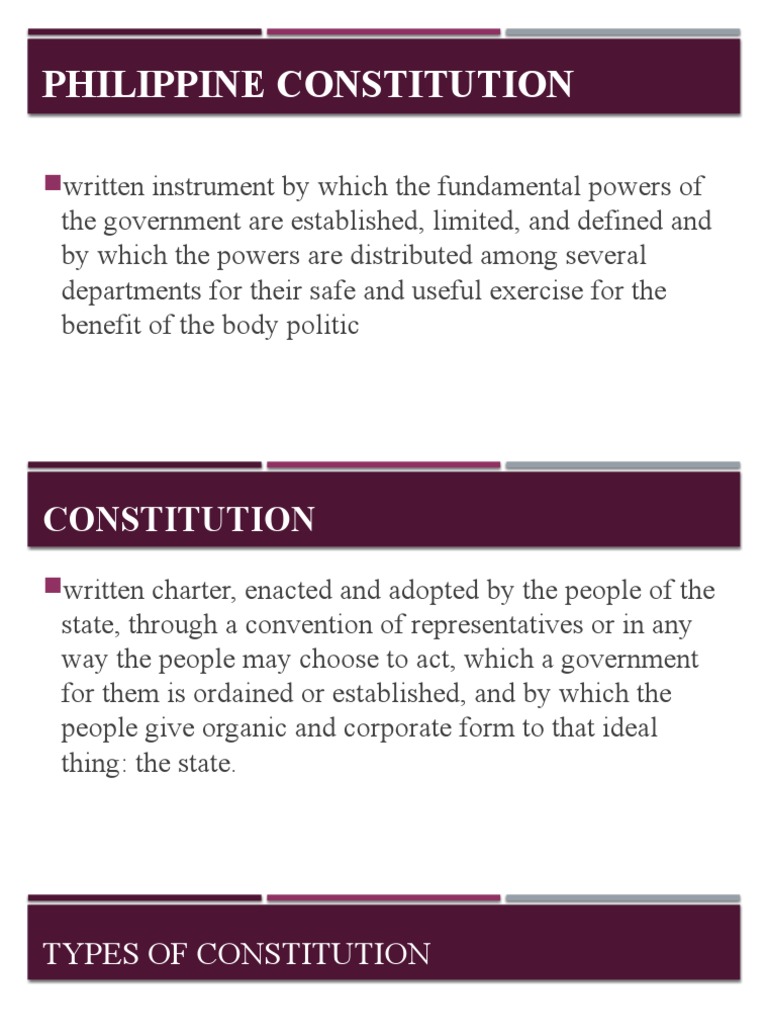 Overview of the 1987 Philippine Constitution | PDF | Naturalization ...