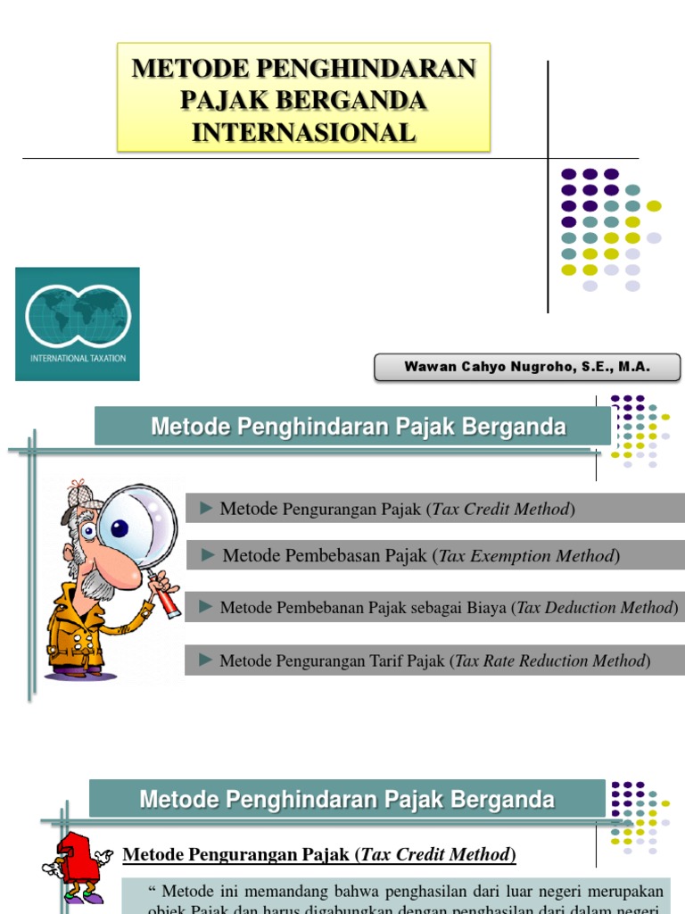 Metode Penghindaran Pajak Berganda | PDF