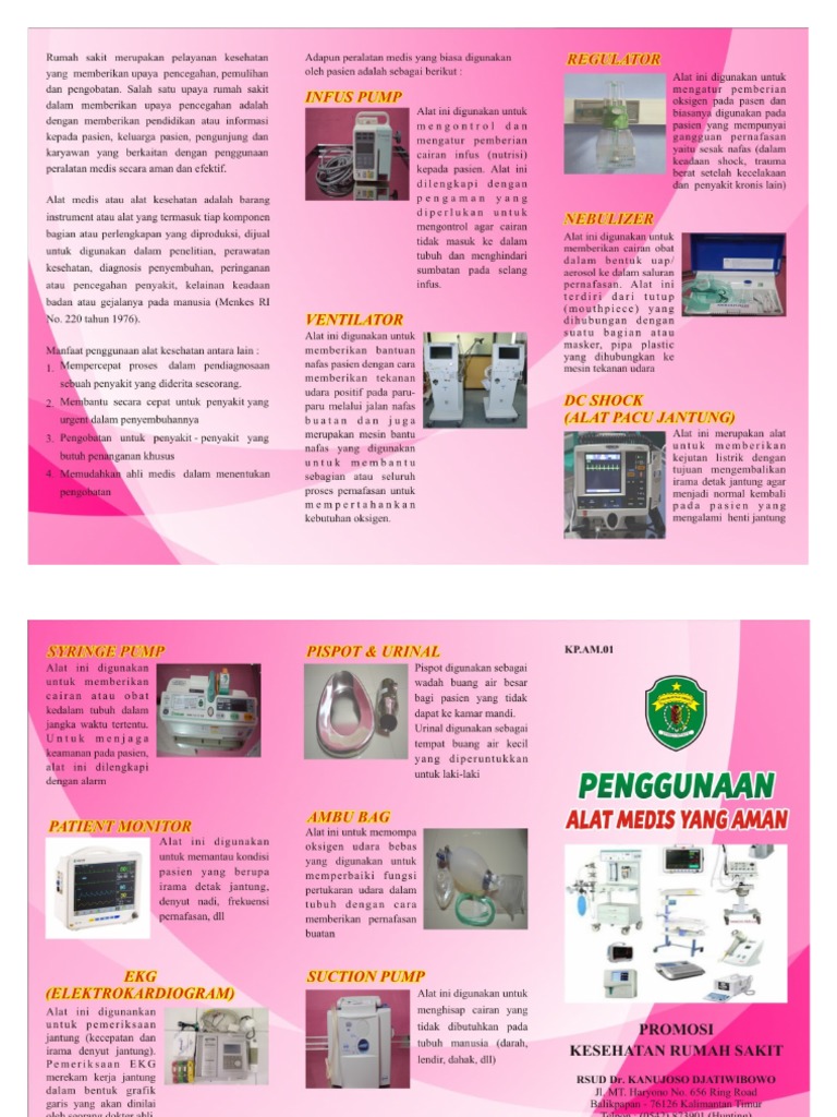 Leaflet Penggunaan Alat Medis Yg Aman | PDF