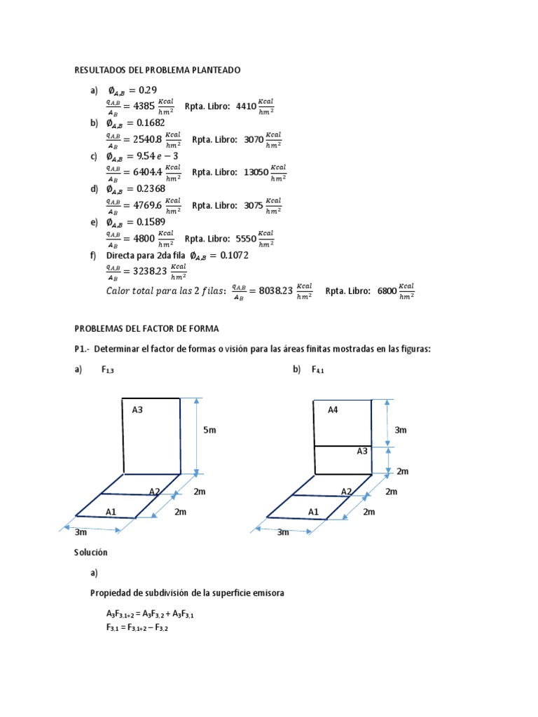 Problemas Del Factor de Forma | PDF | Matemáticas | Física