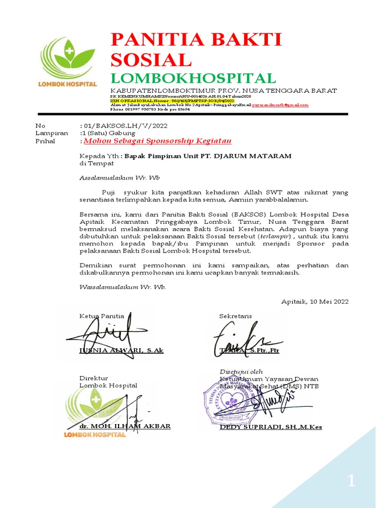 Proposal Baksos | PDF