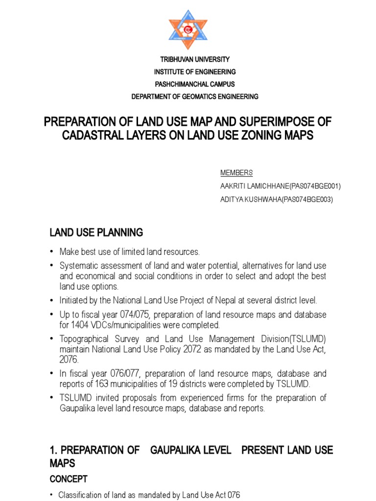 Land Use Planning Presentation | PDF | Geographic Information System | Map