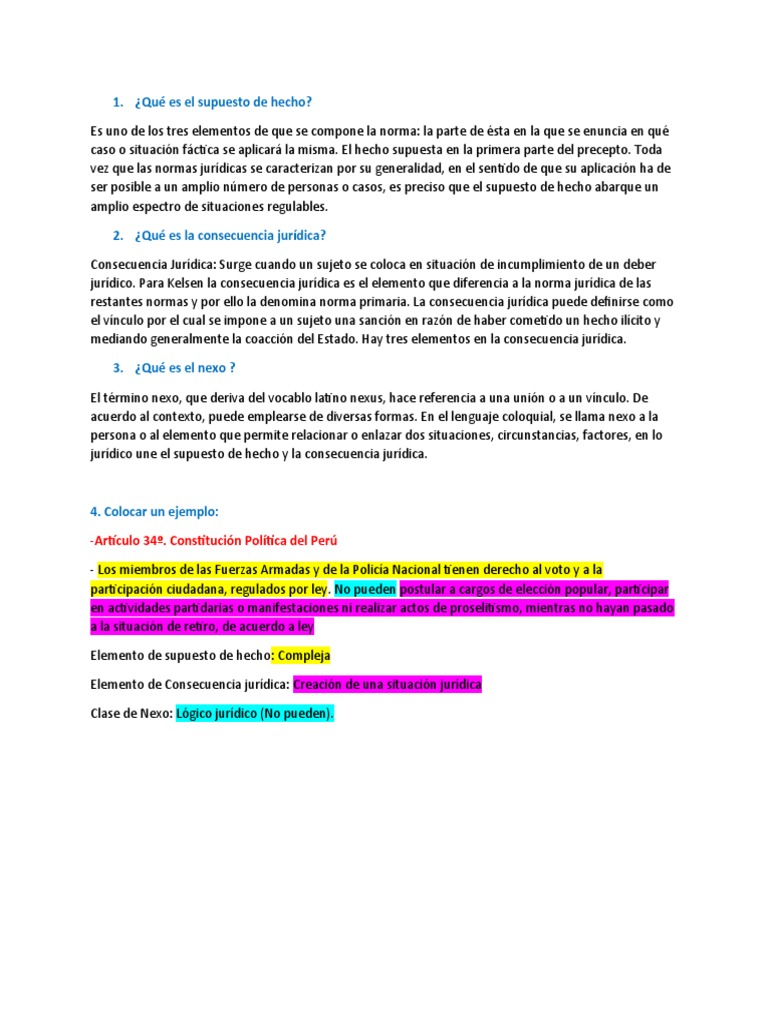 Qué Es El Supuesto de hechoSO6s1intal Derch - Wilmer - Ramos | PDF