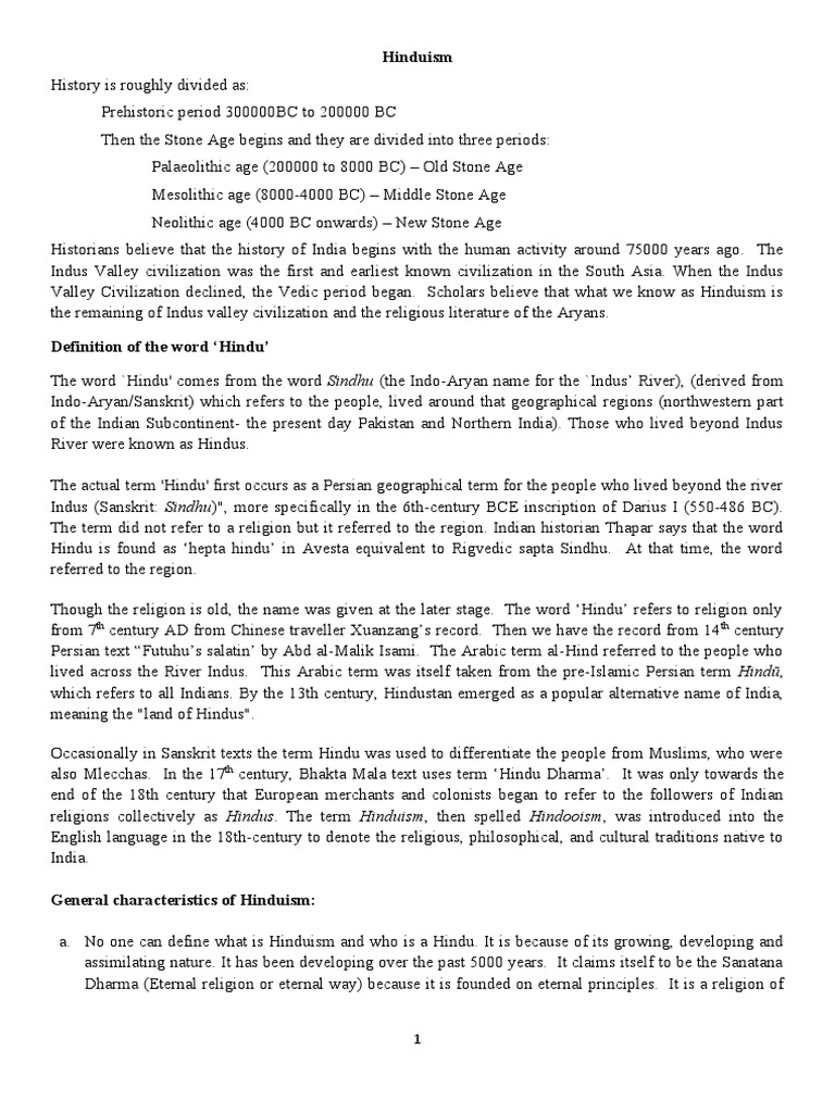 Overview of Hinduism's Evolution | PDF | Puranas | Vedas