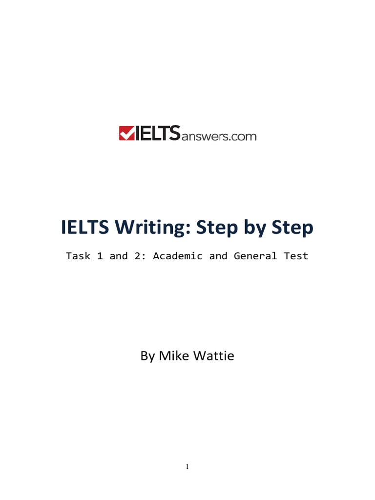 IELTS Writing: Step by Step | PDF | Verb | Percentage