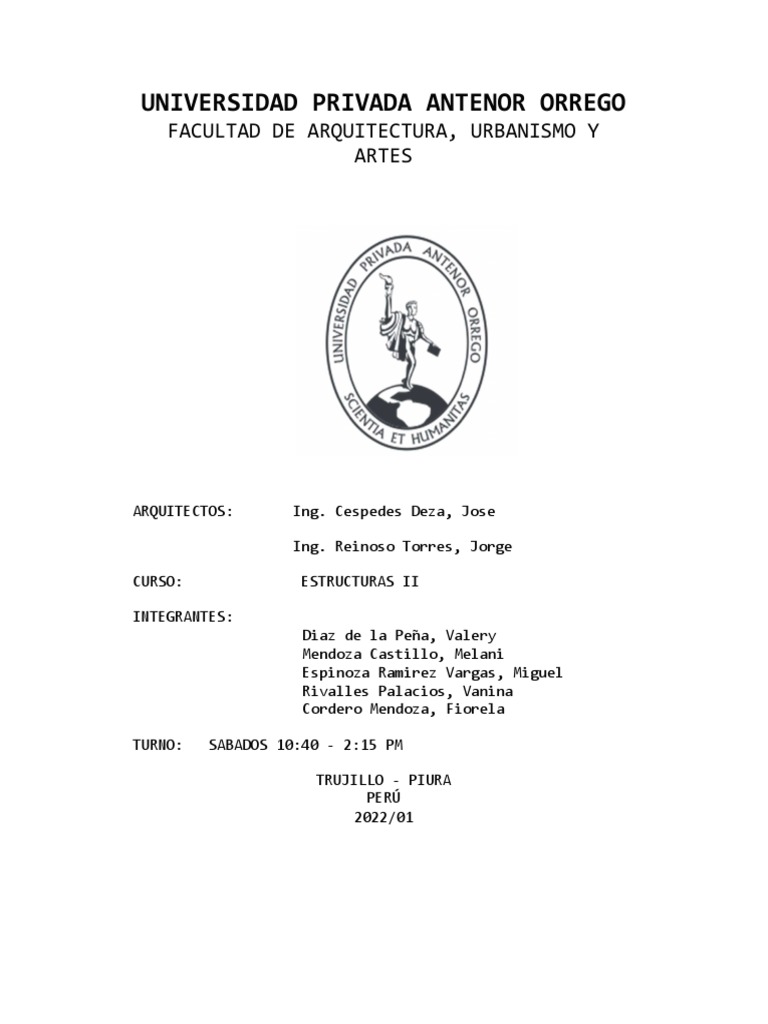 S5 - Estructuras II | PDF