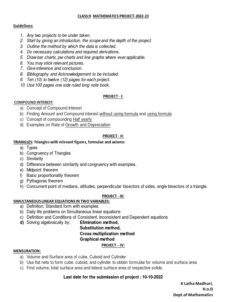 Math Project 1 | PDF | Area | Triangle