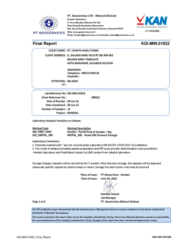 KDI - MIN.01822 Final Report | PDF