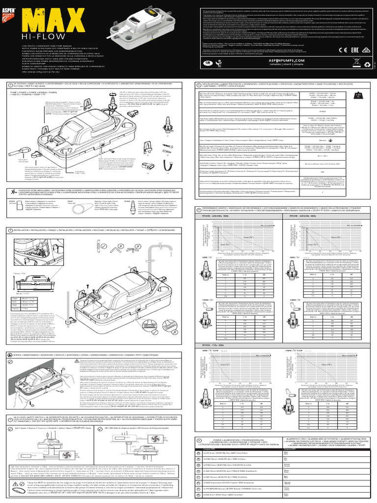 FP3349 Max Hi Flow Manual 0918 | PDF