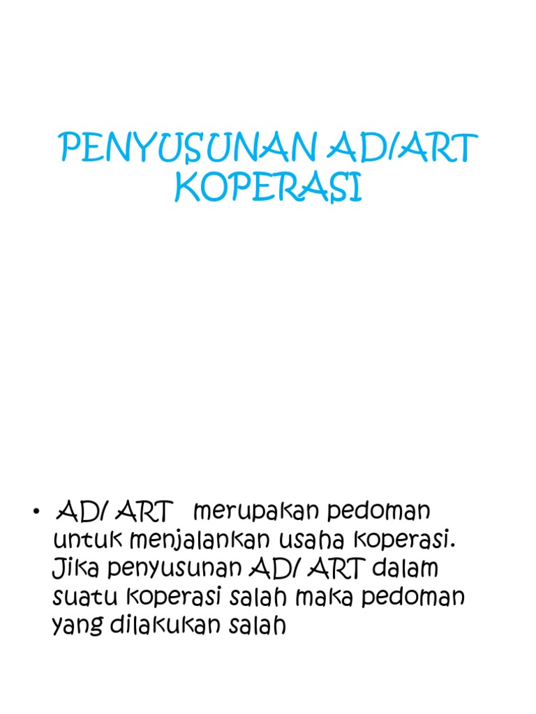 Penyusunan Adart | PDF | Bisnis | Pengelolaan Keuangan & Uang