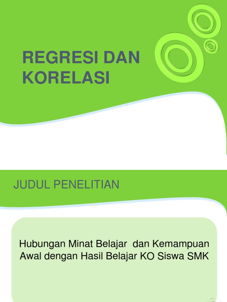 2b. Contoh Perhitungan Regresi Dan Korelasi | PDF