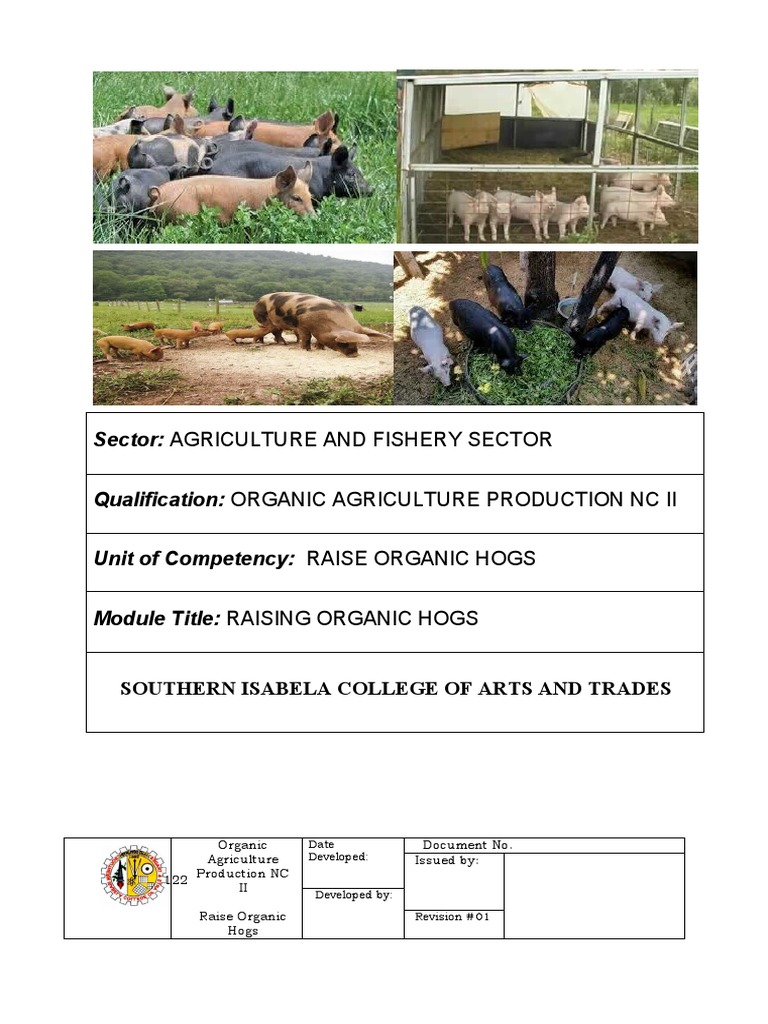 Raise Organic Hogs | PDF | Pig | Nutrients
