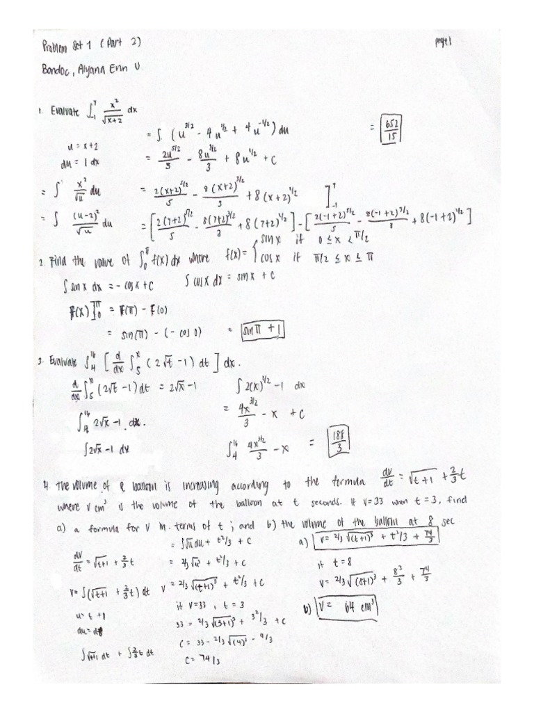 STMATH ProbSet1 | PDF