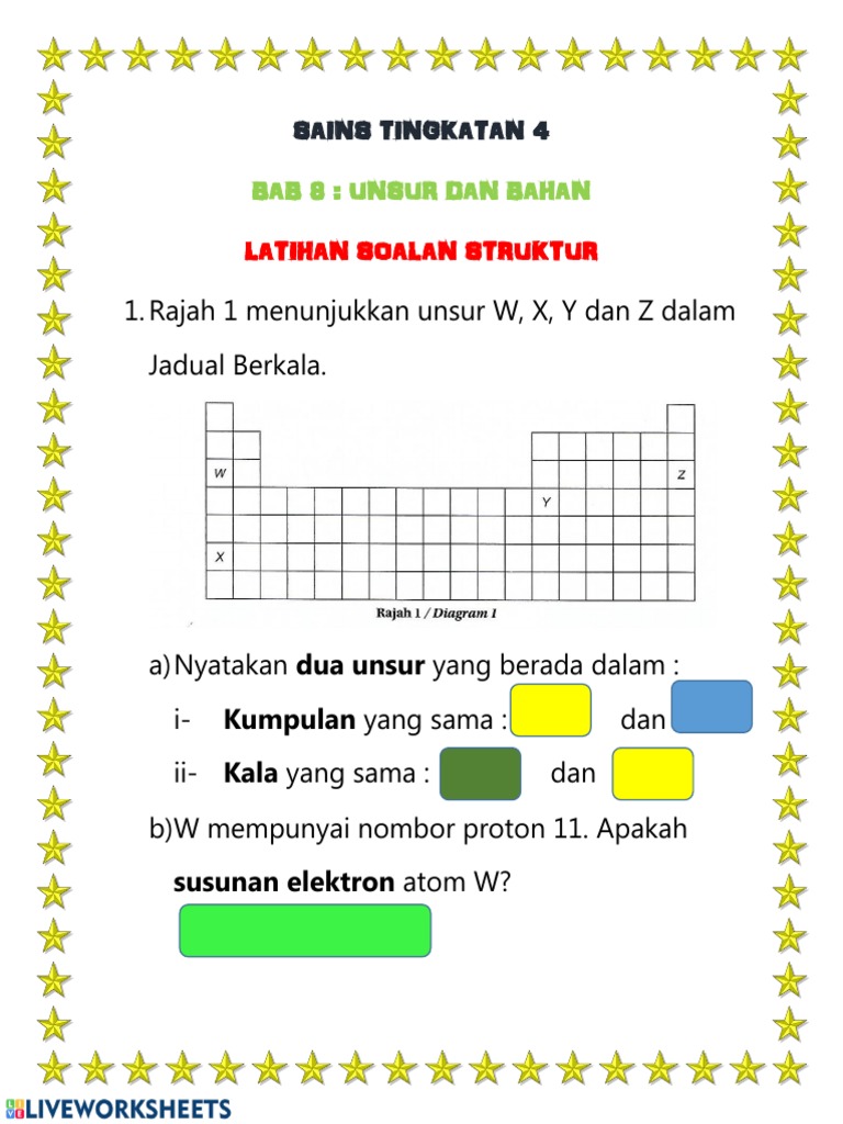 Latihan Jadual Berkala 3 | PDF