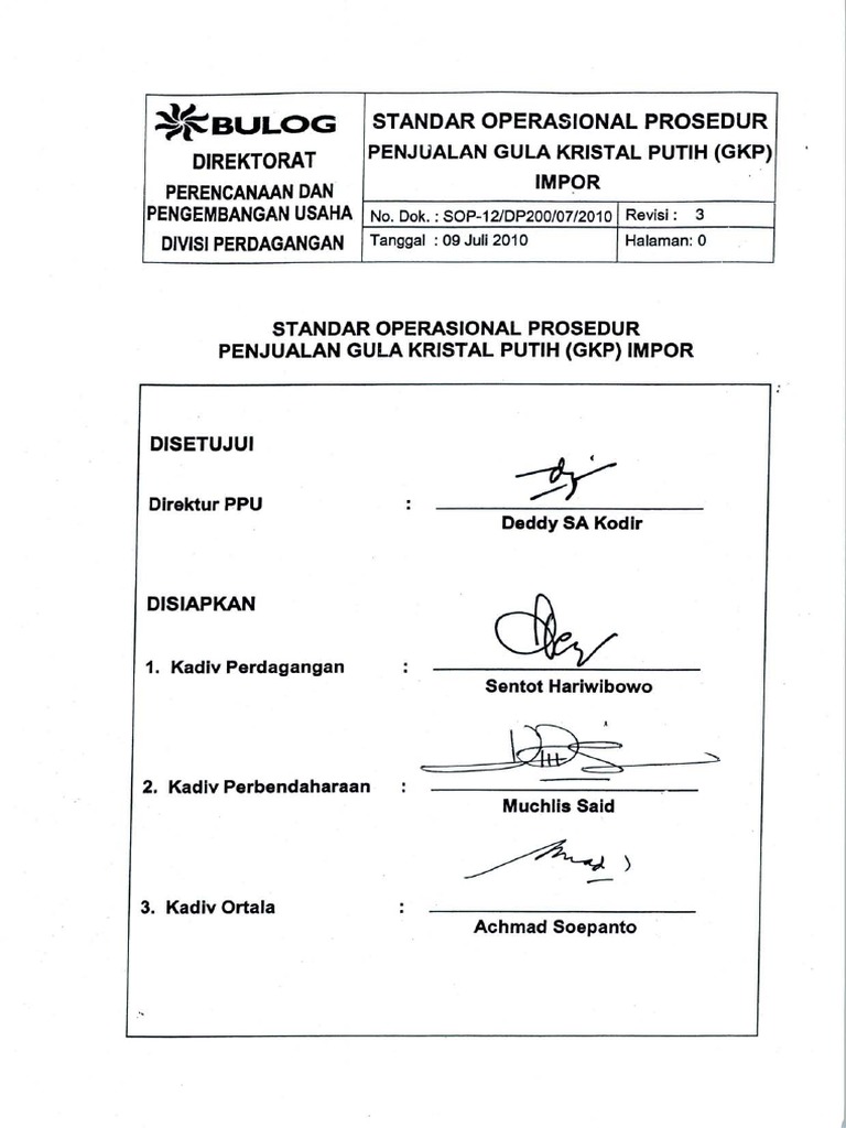 Sop 12 DP200 07 2010 | PDF