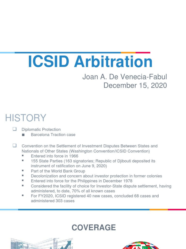 deveneciaICSID Arbitration | PDF | Arbitration | Treaty