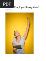 Employee Recognition Playbook | PDF | Employment | Goal
