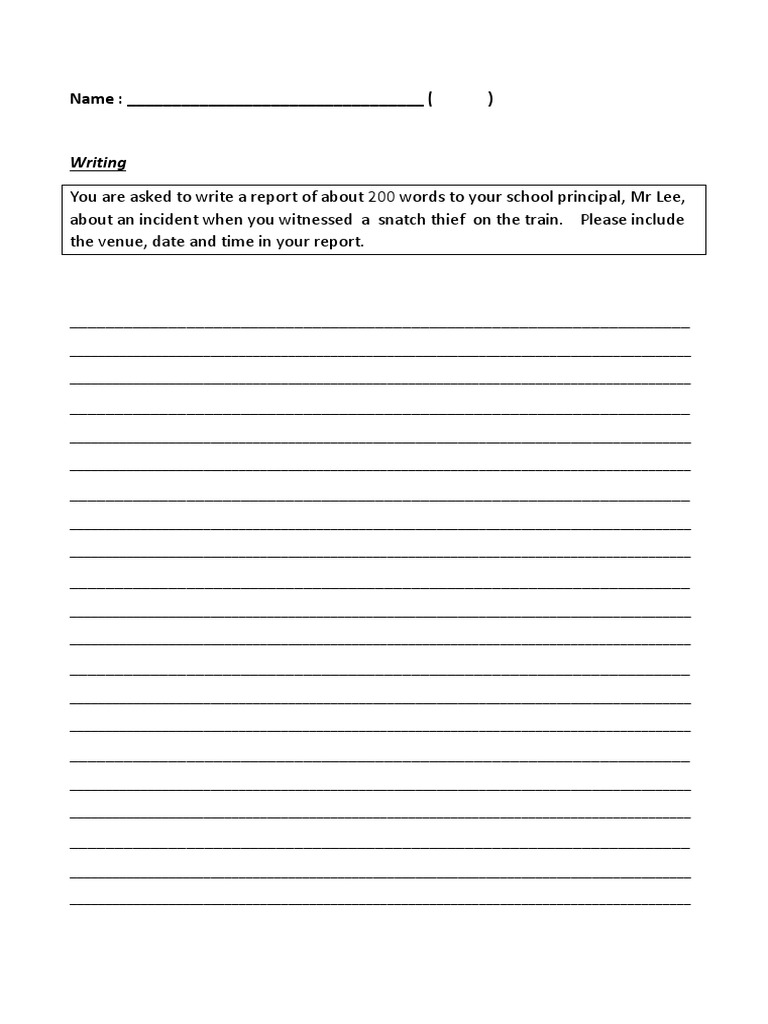 English Report Writing | PDF