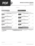 Debate Scoring Sheet | PDF